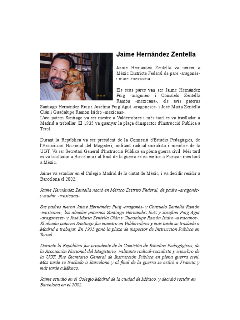 Jaime Hernandez | PDF | México | España