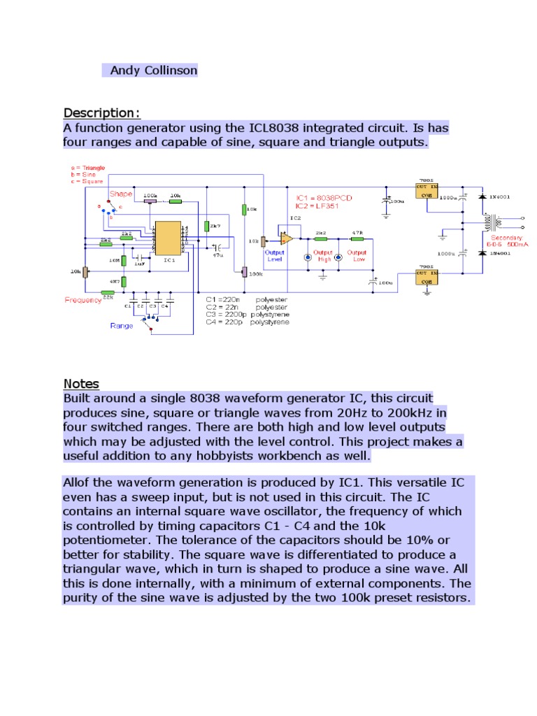 Function Generator | PDF | Switch | Manufactured Goods