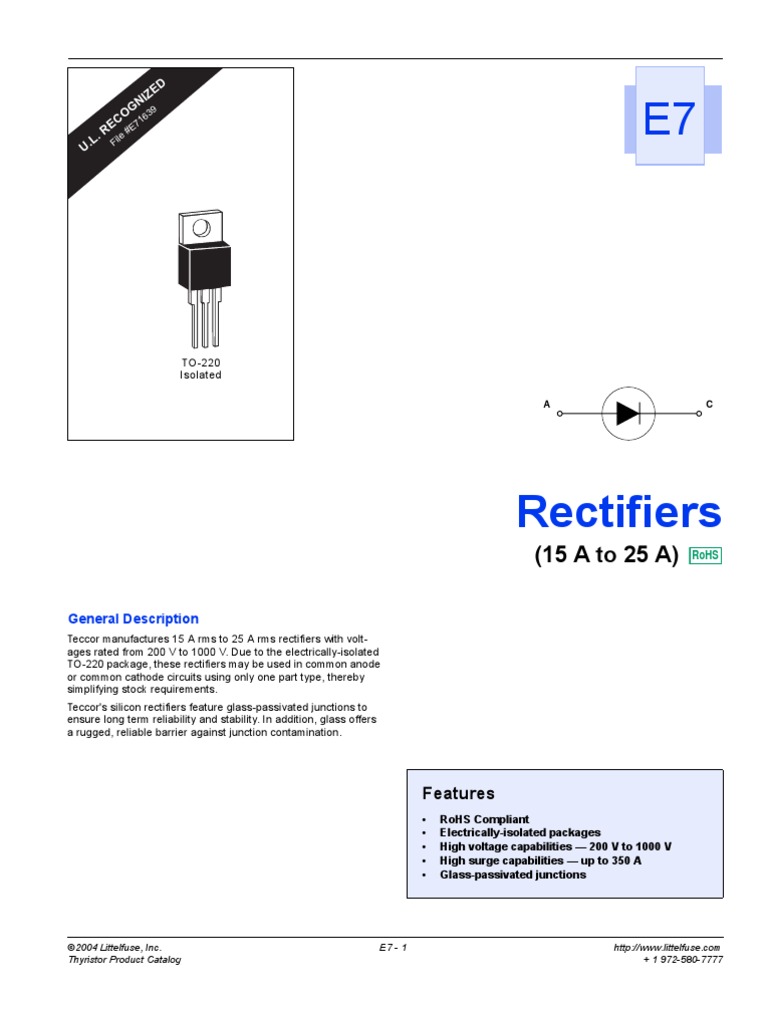 D 8020 L Rectifier | PDF | Root Mean Square | Rectifier