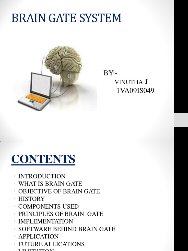 An Overview of the Brain Gate System: A Revolutionary Brain Computer ...