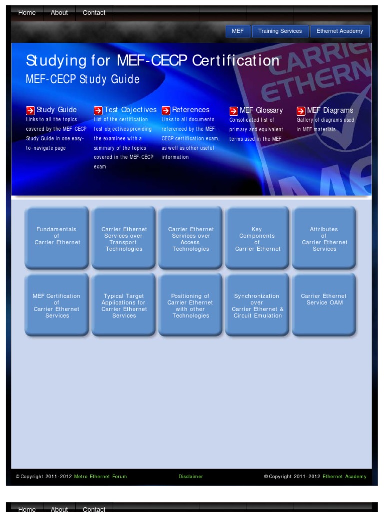 MEF On The GO 1.0.120617V2 | PDF | Ethernet | Internet Service Provider