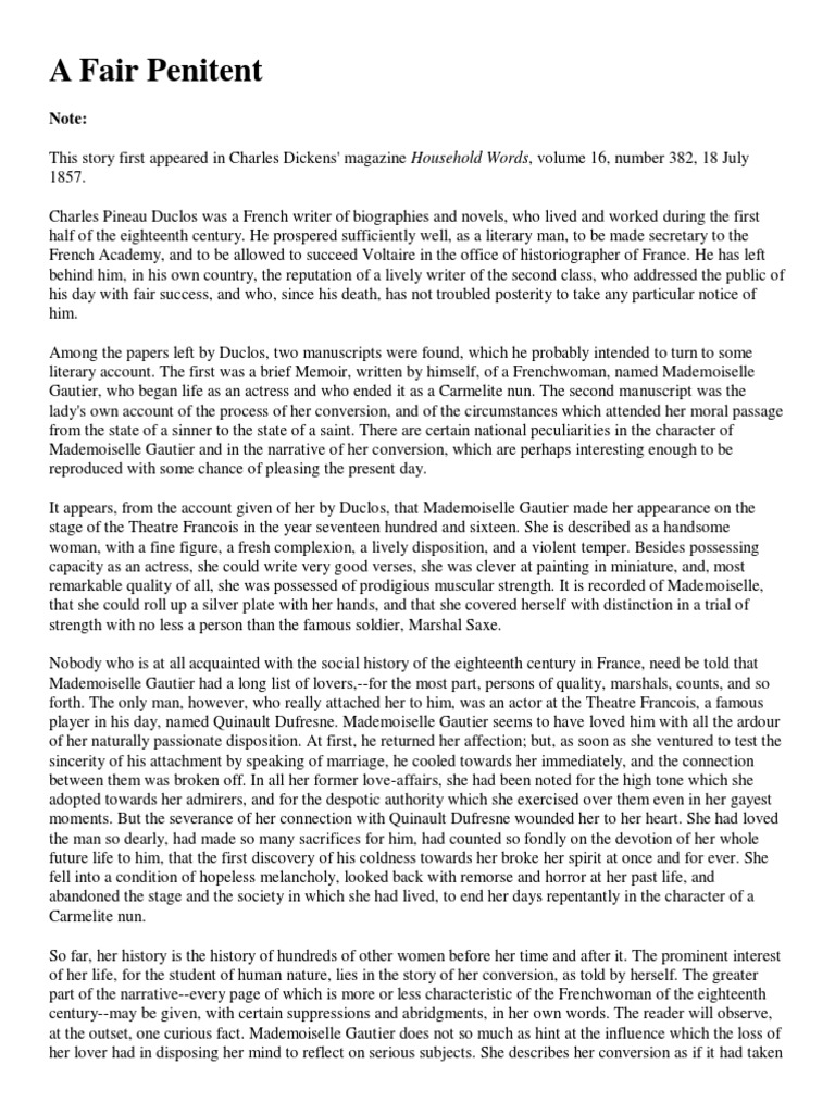 A Fair Penitent | PDF | Flagellation