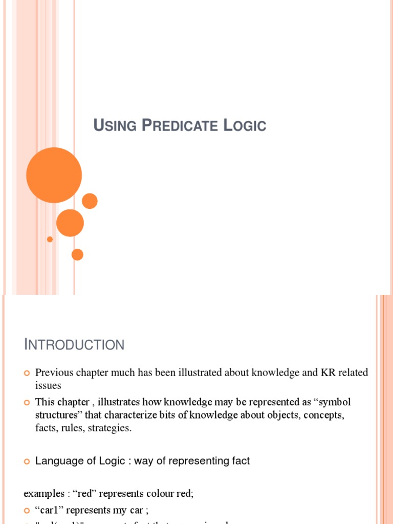 14864_5_Predicate logic (Lecture 19-22).ppt | Logic | Proposition