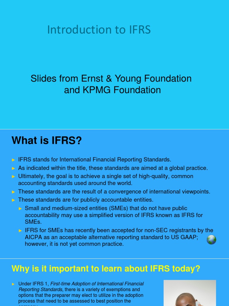 Introduction To IFRS: Slides From Ernst & Young Foundation and KPMG ...