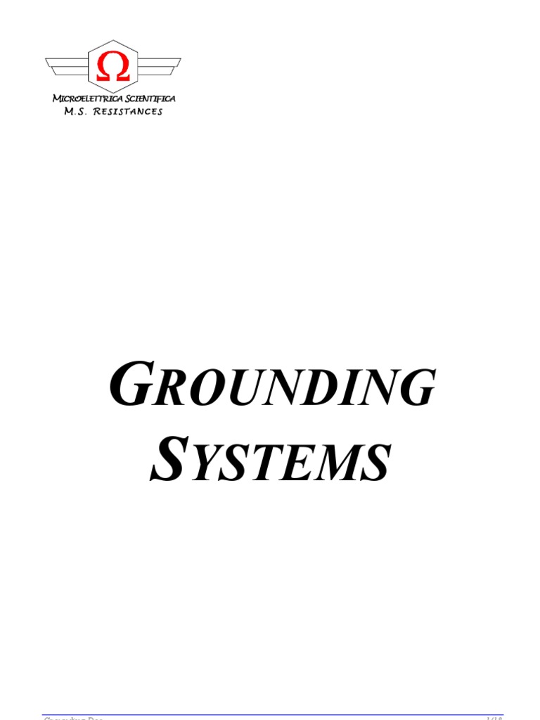 Grounding System - NGR | PDF