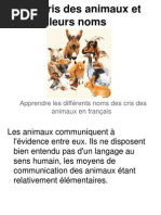 Liste des cris des animaux | PDF | Oiseaux | La nature