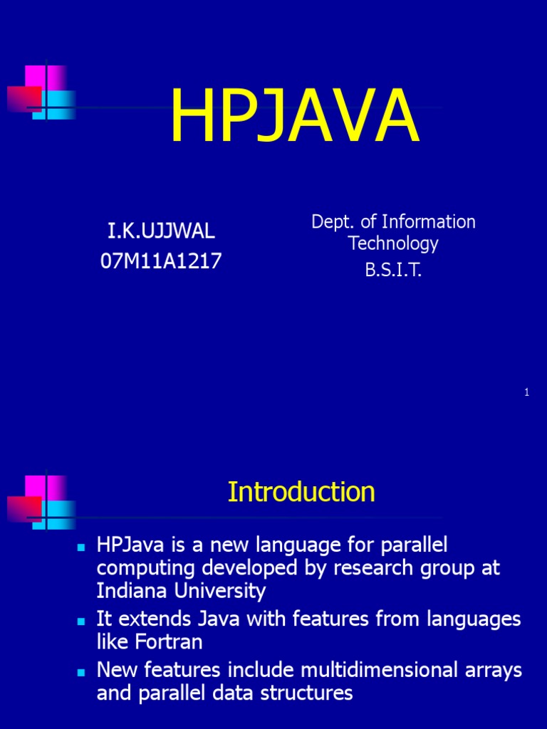 hp-java | Array Data Structure | Parallel Computing