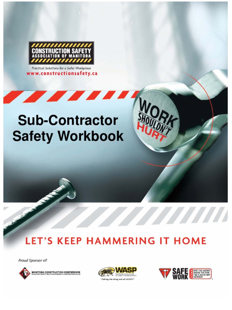 Subcontractor Safety Work Book | PDF | General Contractor | First Aid