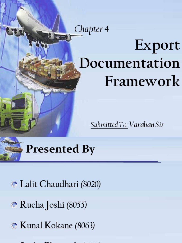 Export Documentation Framework | PDF | Invoice | Receipt