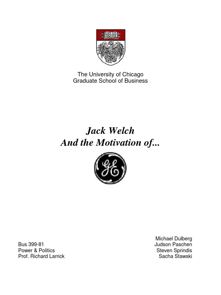 GE Jack Welch Case Study | PDF | Six Sigma | Empowerment