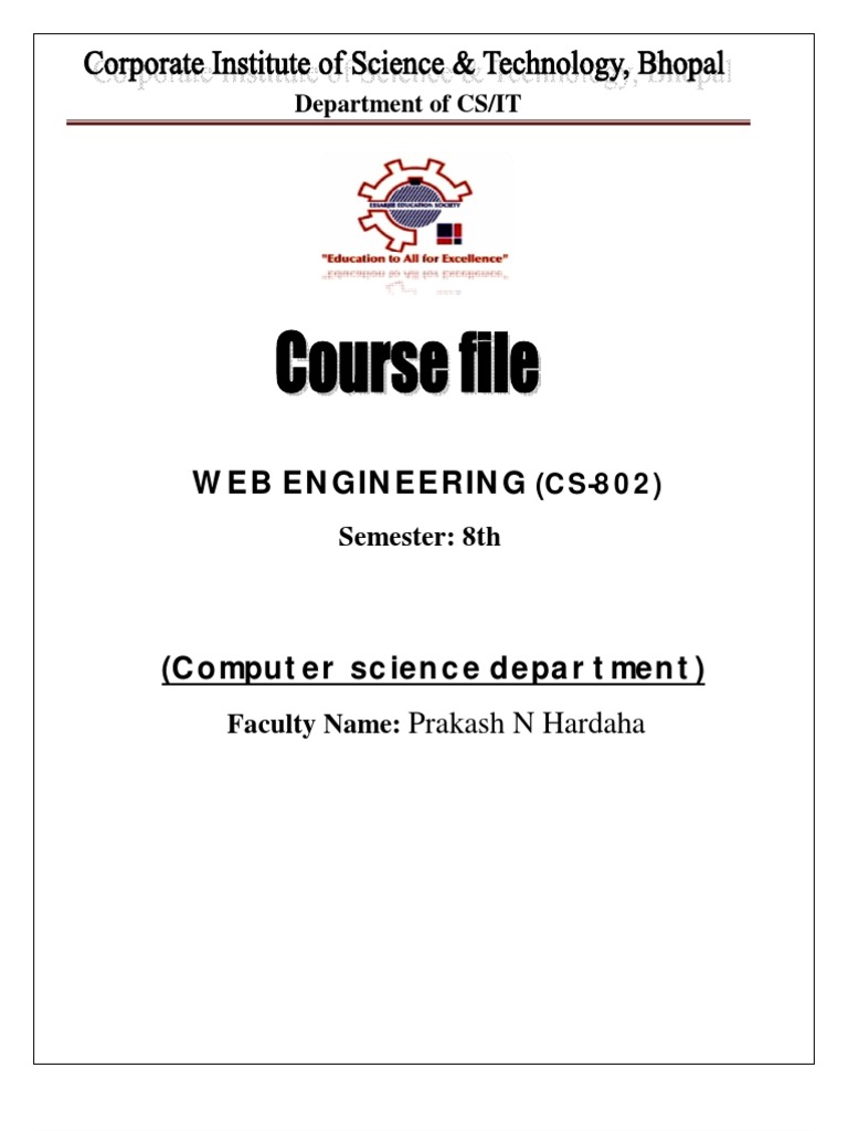 Web Engineering | PDF | Html Element | Html