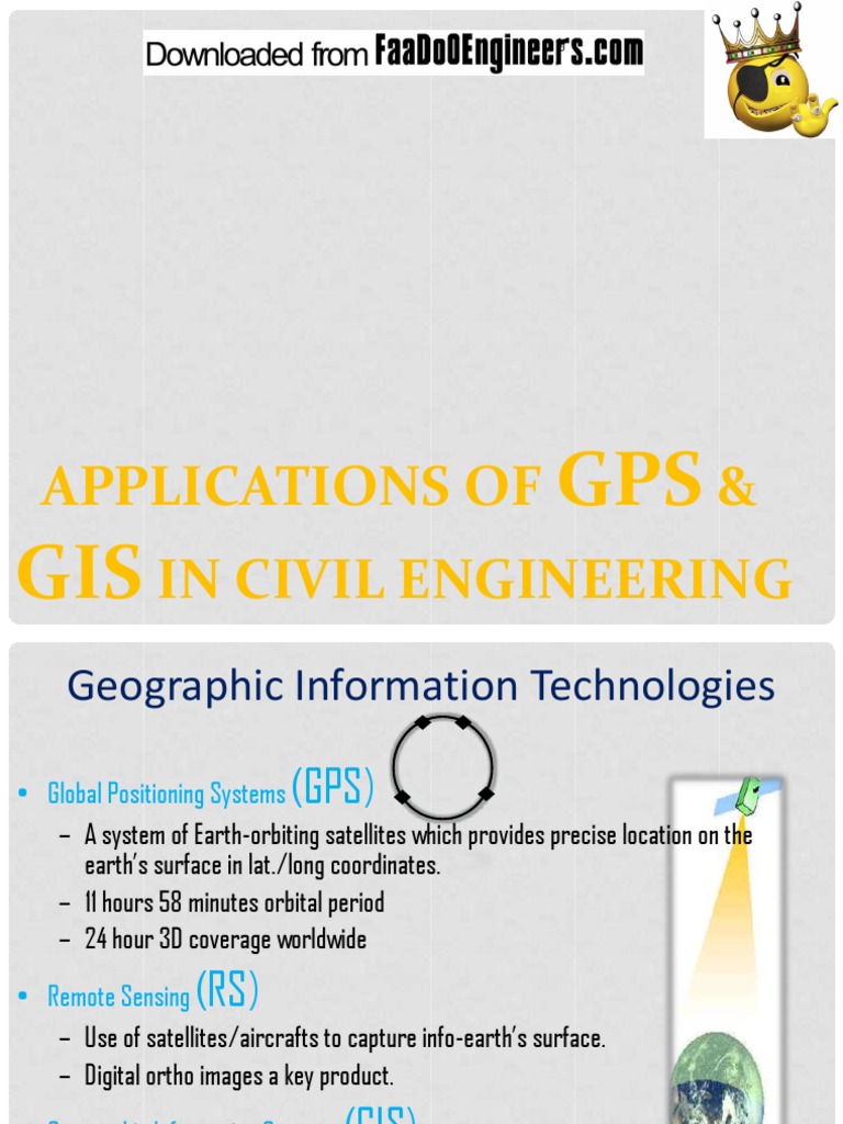 GPS & GIS in Civil Engineering | PDF | Geographic Information System ...