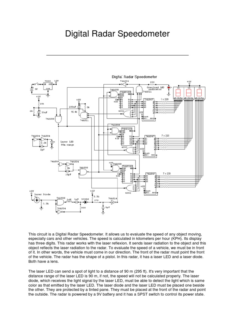 DIY Digital Radar Speedometer | PDF | Science & Mathematics | Computers