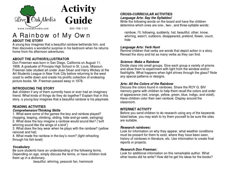 A Rainbow of My Own | PDF | Rainbow | Color