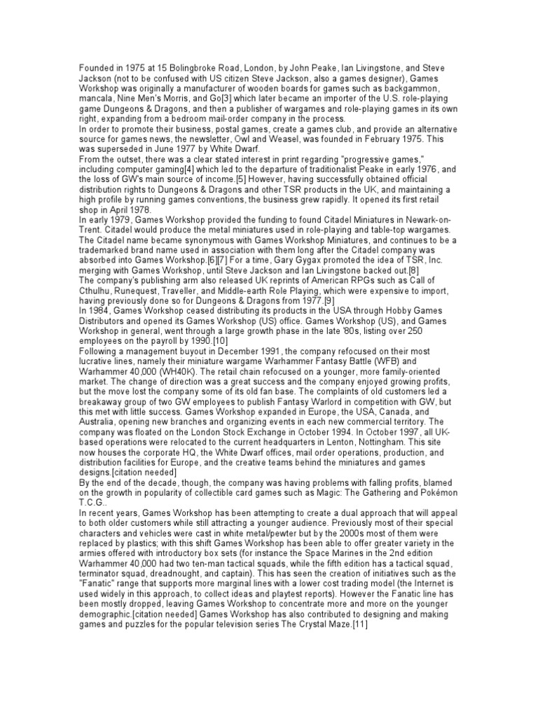 Gw History Pdf