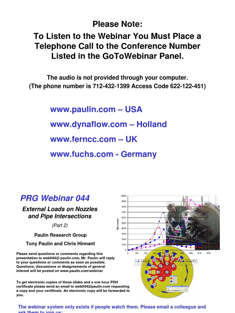 External Loads On Nozzles and Piping Intersections Paulin Webinar Part ...