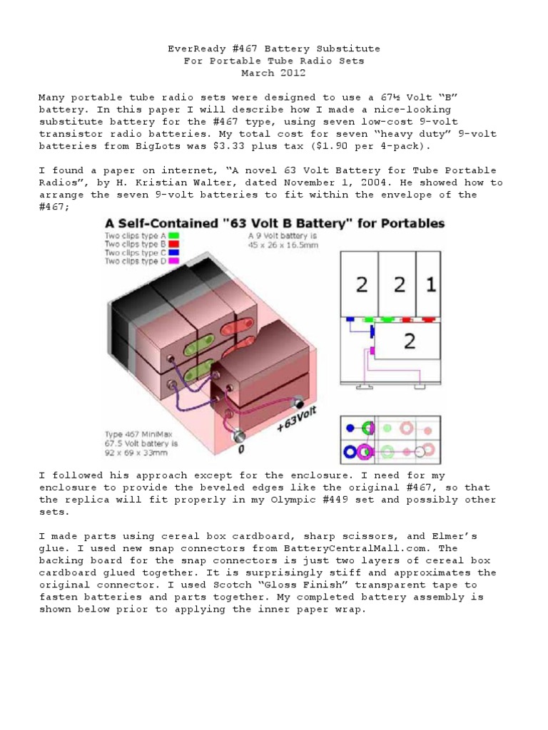 Creating a Replica EverReady #467 Battery | PDF | Electromagnetism ...