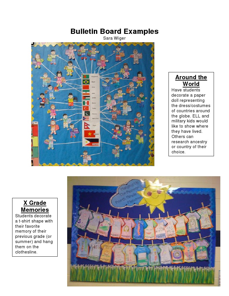 Bulletin Board Examples | PDF