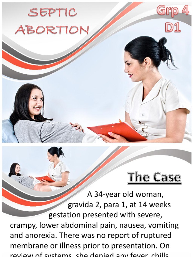 Septic Abortion Case Study and Management | PDF | Miscarriage | Immune ...