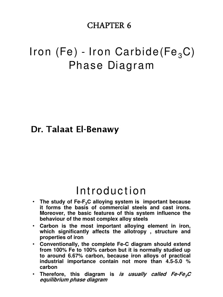 Fe-Fe3C Phase Diagram Overview | PDF | Heat Treating | Steel