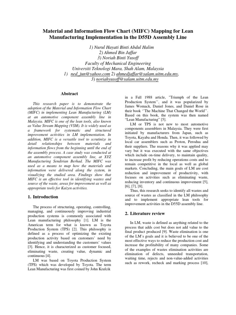 25-Material-and-Information-Flow-Chart-MIFC-Mapping-for-Lean ...