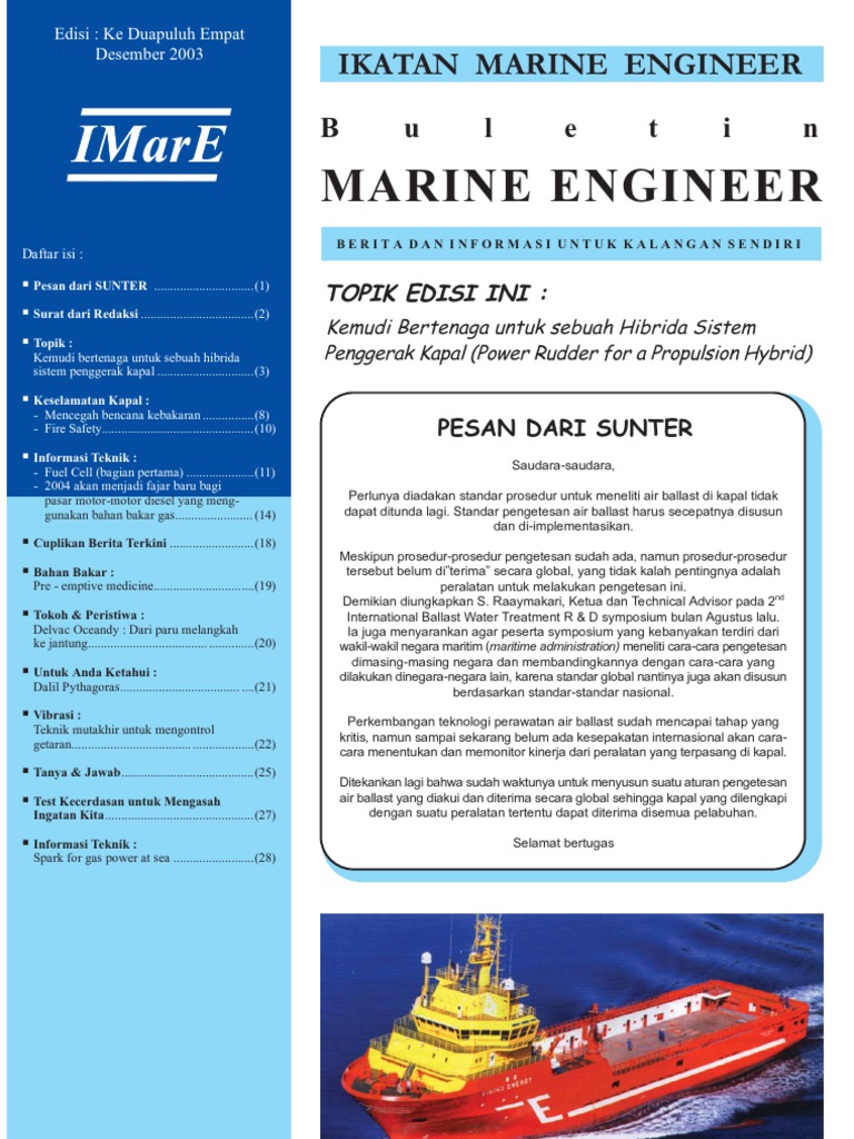 IMarE 24 Dec 2003 PDF | PDF | Teknologi & Rekayasa