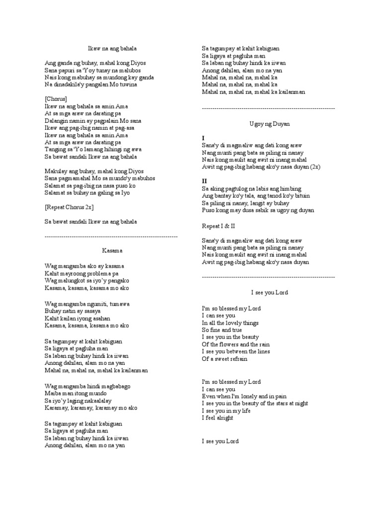 Ikaw Na Ang Bahala | PDF