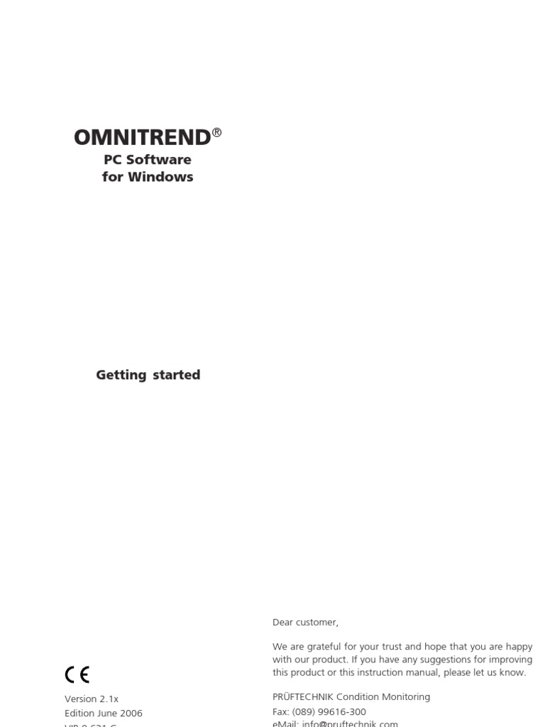 Omnitrend Quick Engl 082006 | PDF | Microsoft Windows | Databases