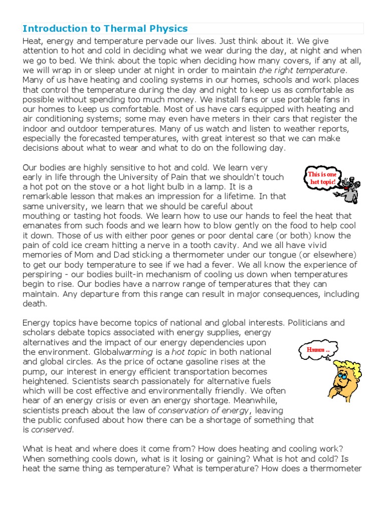 Introduction To Thermal Physics | PDF | Temperature | Fahrenheit
