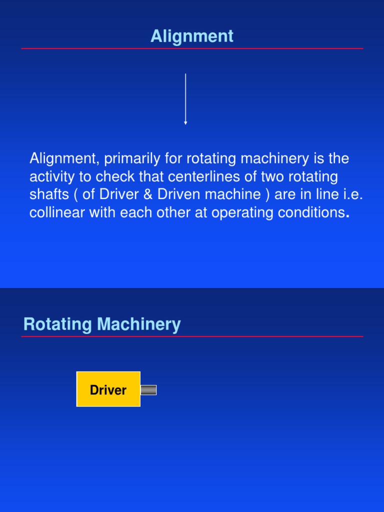 Alignment | PDF | Bearing (Mechanical) | Mechanical Engineering