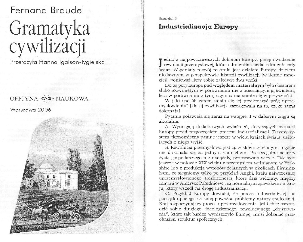 F. Braudel, Gramatyka Cywilizacji | PDF