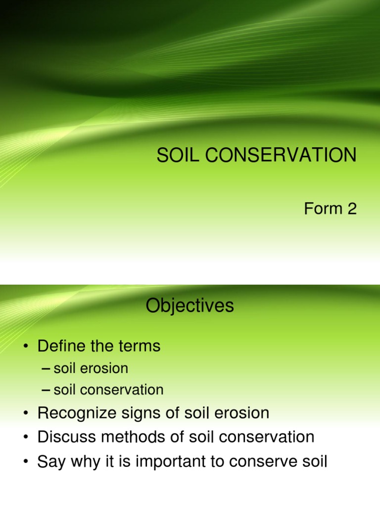 Soil Conservation Methods
