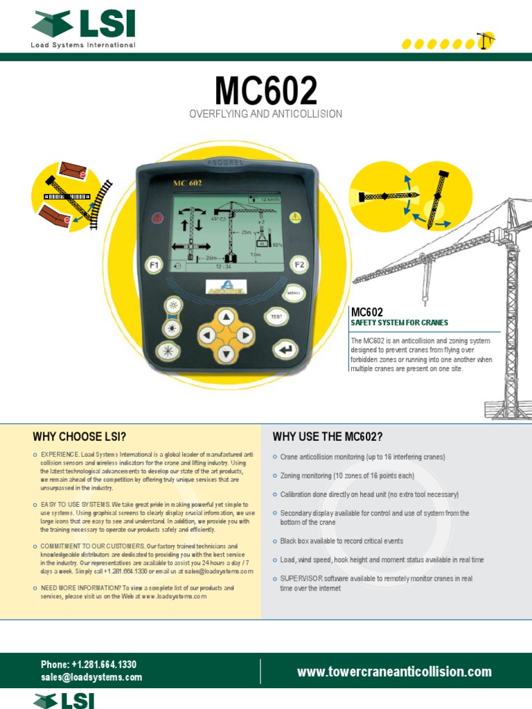 Lsi Ascorel Brochure 1 | PDF | Crane (Machine) | Radio
