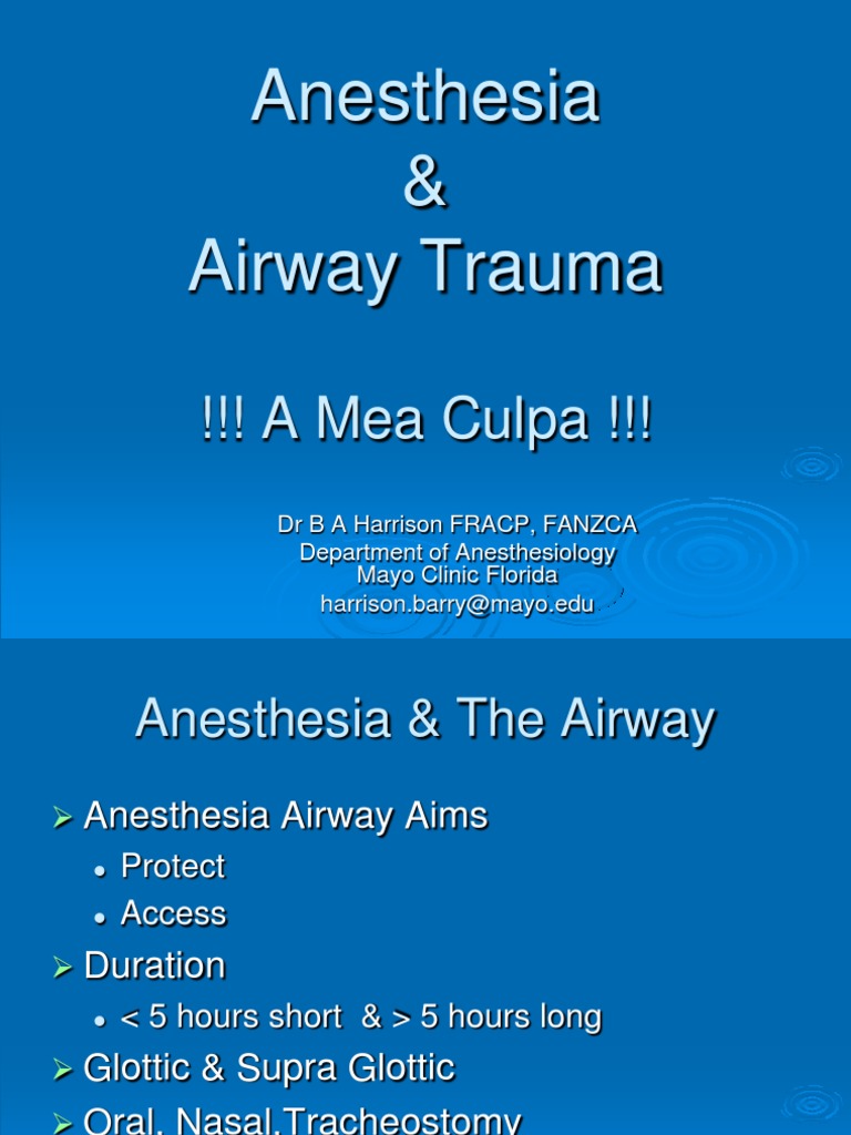 Airway Trauma B A Harrison | PDF | Larynx | Otorhinolaryngology