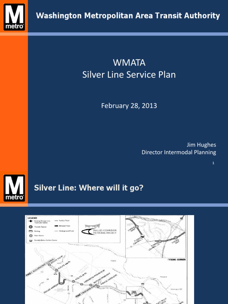 Silver Line Service Plan Overview | PDF | Washington Metro | Passenger ...