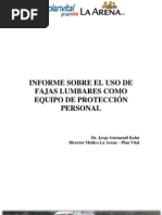 NIOSH Faja Lumbar | PDF | Factores humanos y ergonomía | Especialidades Medicas