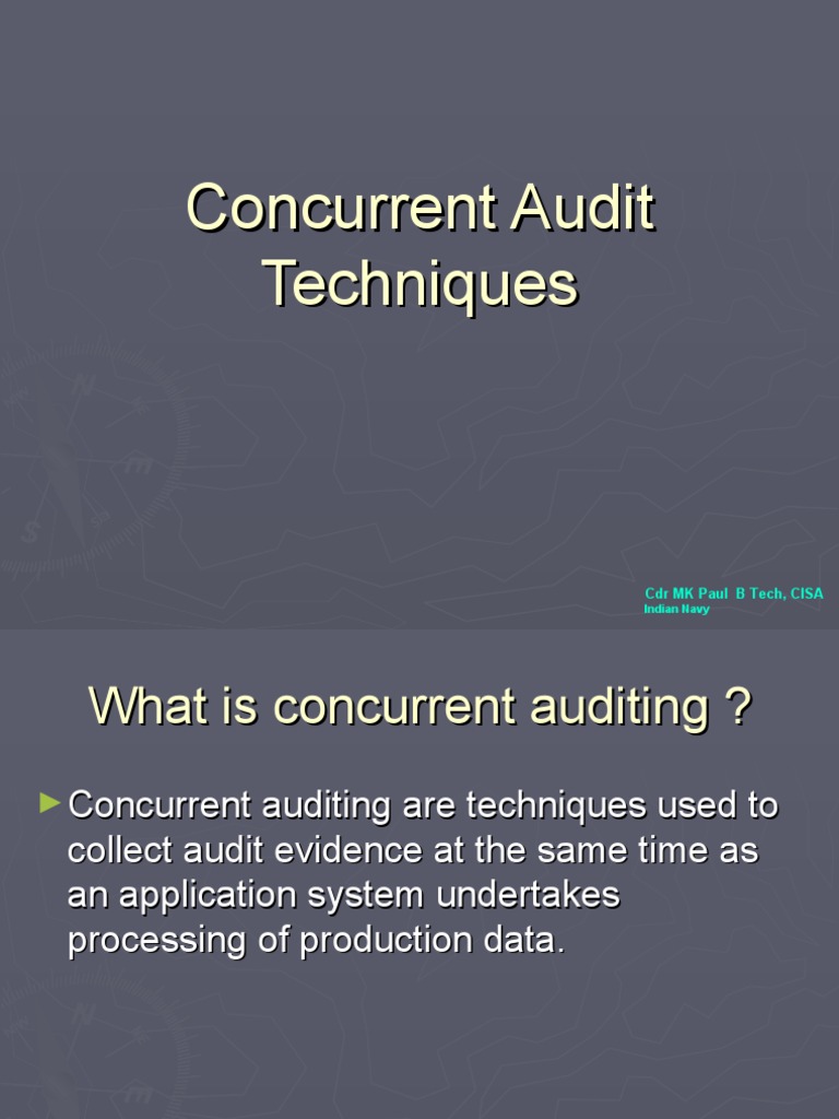 Concurrent Audit Techniques | PDF | Database Transaction | Databases
