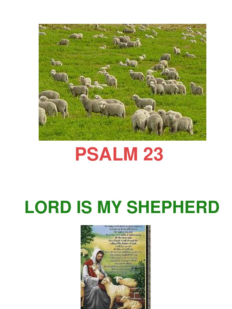 Psalm 23 Class 1 | PDF | Jesus | God