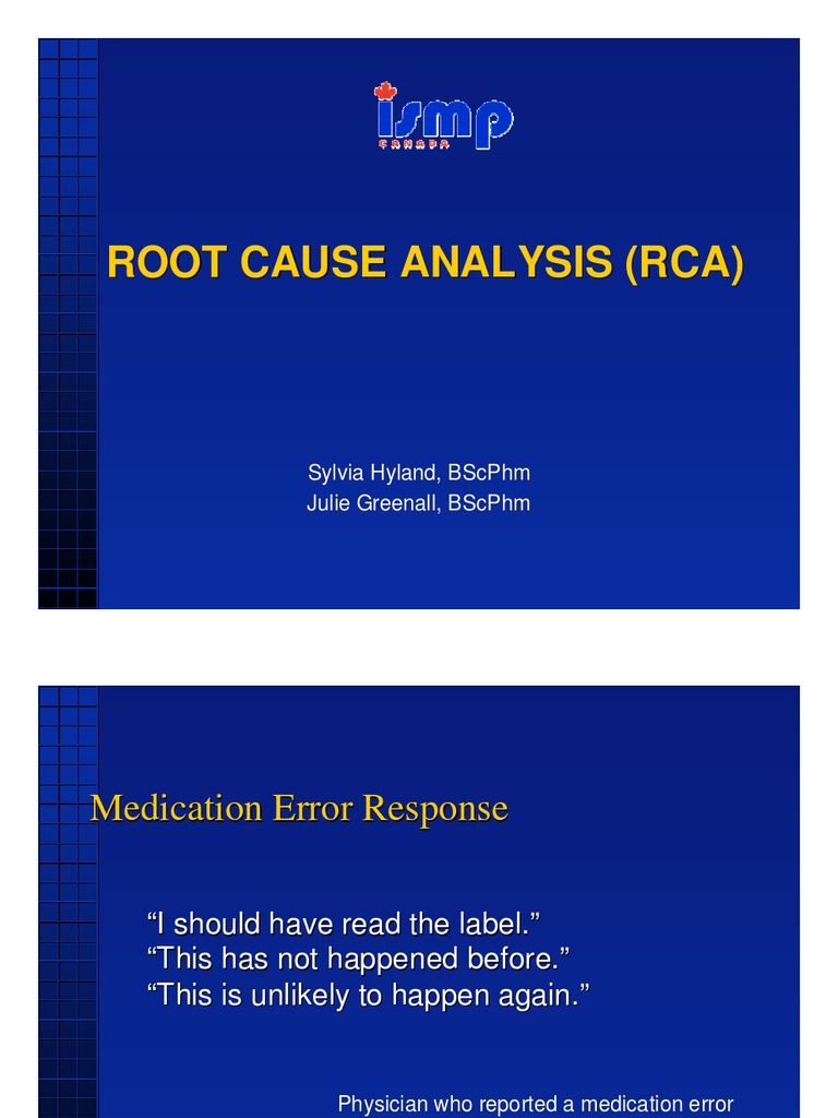 Ppc2004RCARoot Cause Analysis | PDF | Medical Error | Pharmacy