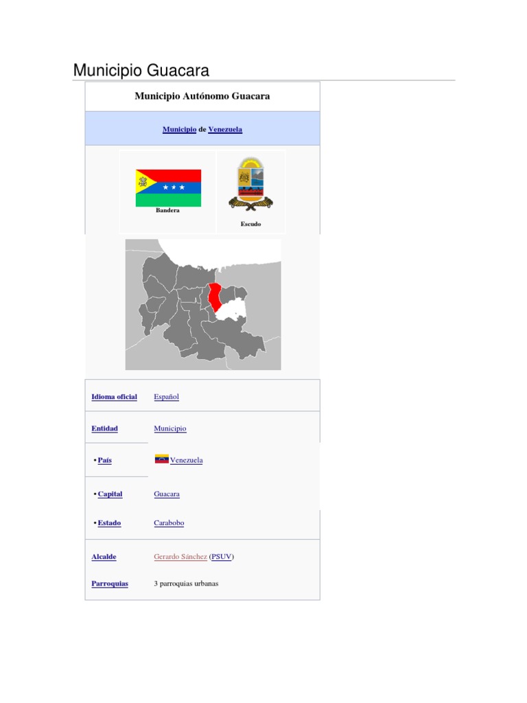 Municipio Guacara | PDF | Naturaleza