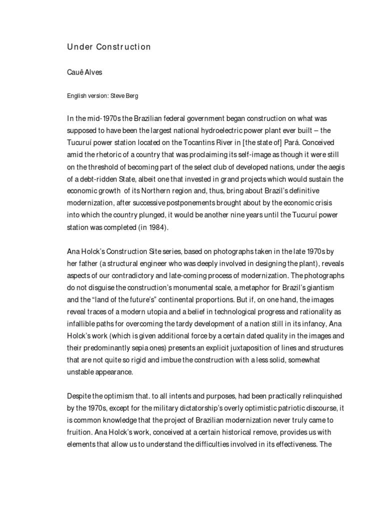 Under Construction | PDF