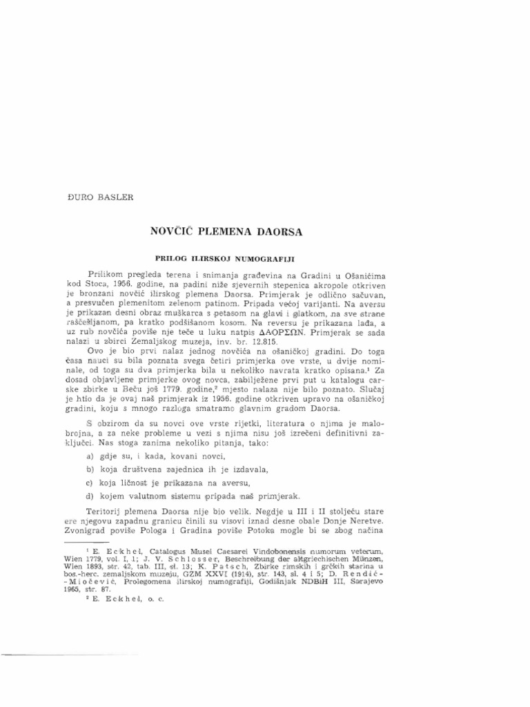 Coin of Illyrian Tribe Daorsi | PDF