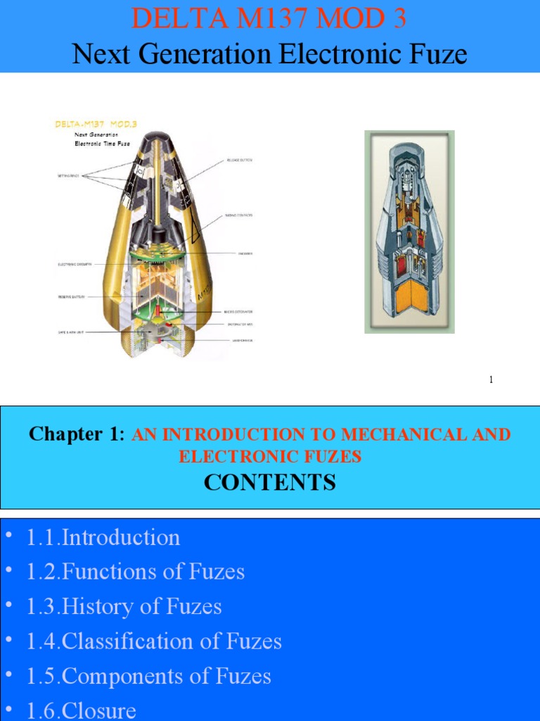 Mechanical & Electronic Fuze | PDF | Fuze | Ammunition