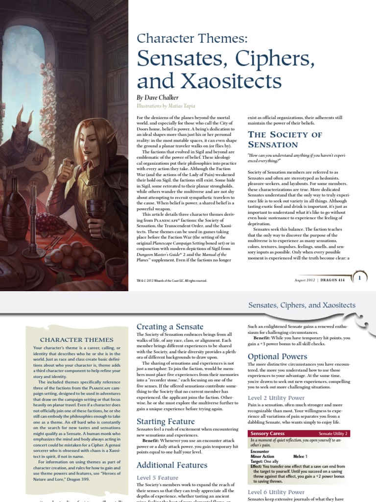 Planescape 4e - Factions | PDF