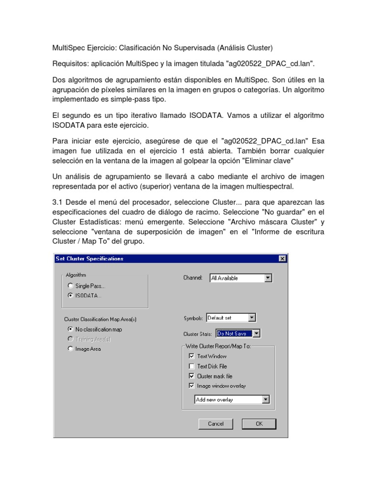 MultiSpec Ejercicio 3 | PDF | Ventana (informática) | Point and Click