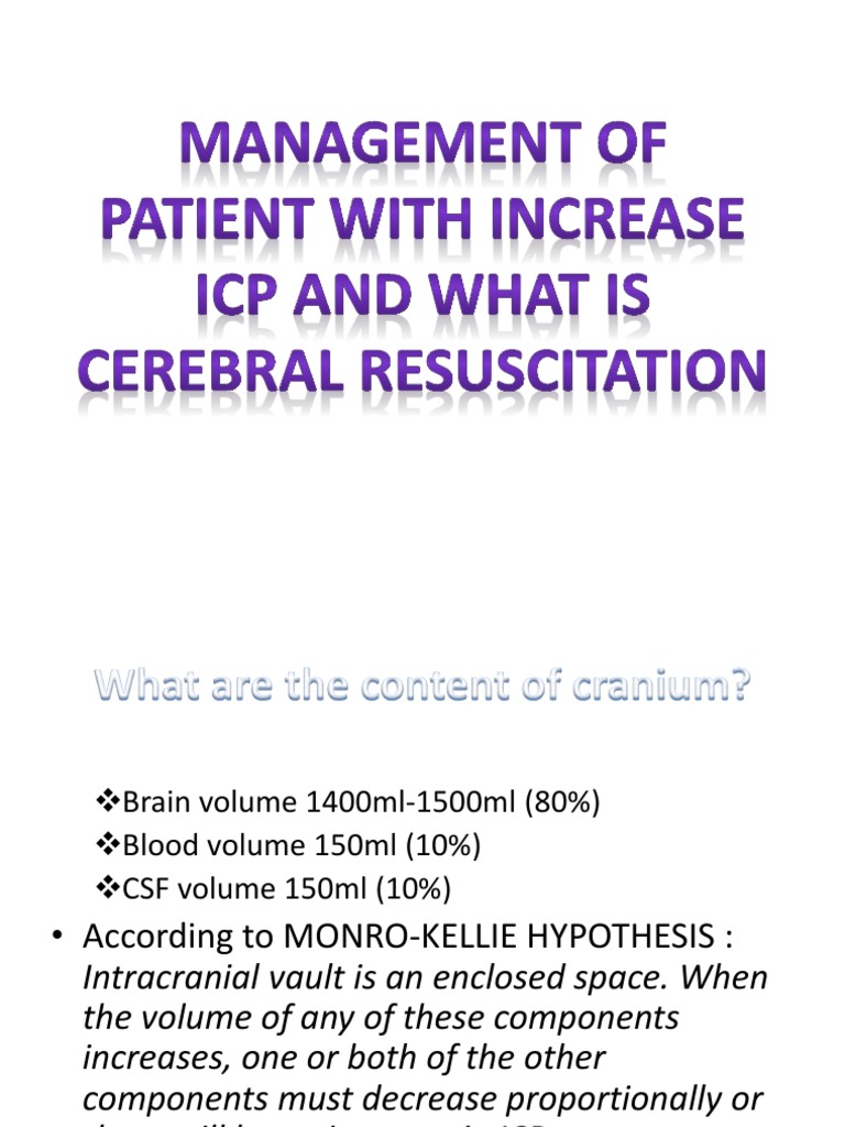 Presentation Cerebral Resuscitation. | PDF | Medicine | Clinical Medicine