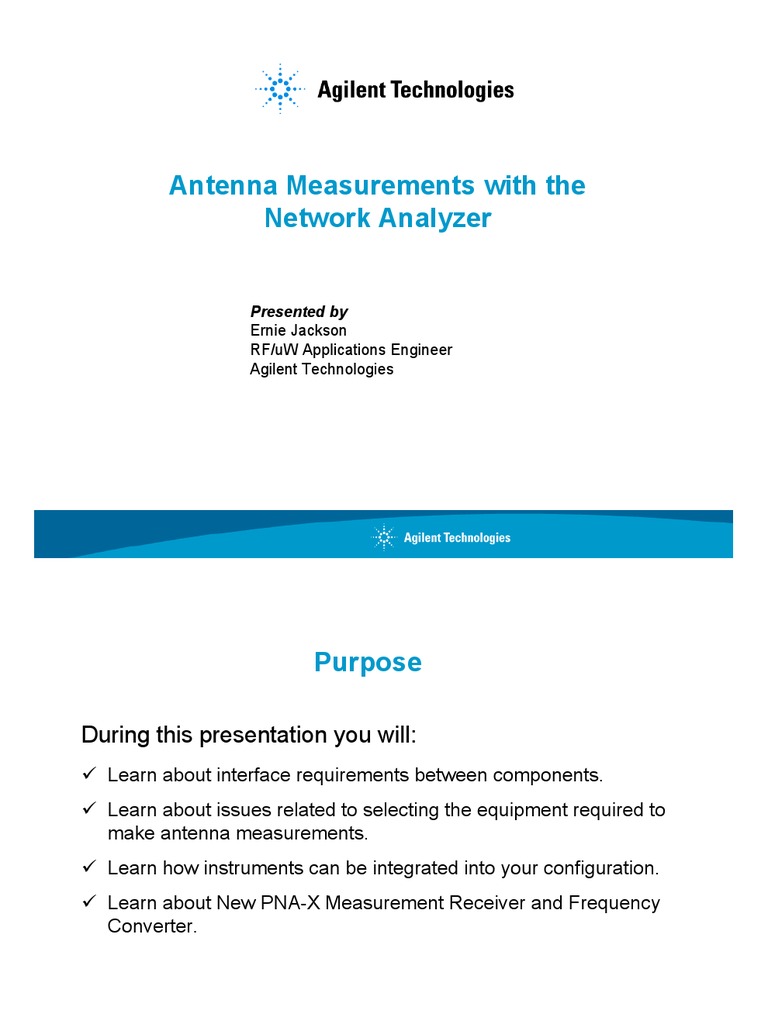 Antenna Measurements Network Analyzer | PDF | Signal To Noise Ratio ...