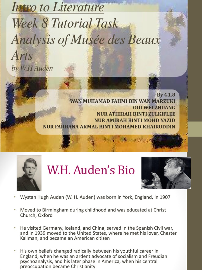 Musée des Beaux Arts | Poetry | Paintings