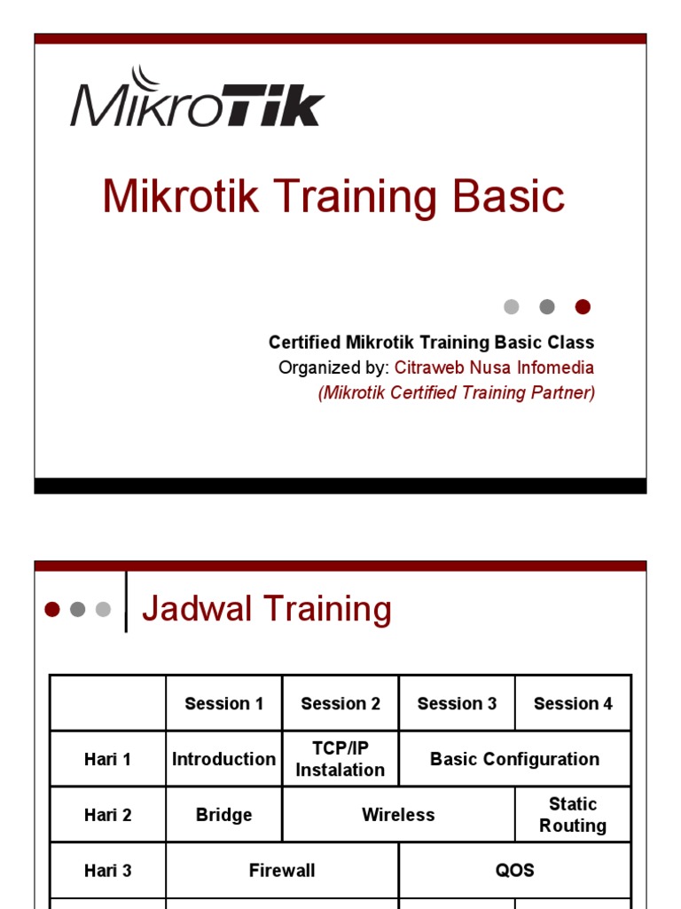 Mikrotik Mtcna | PDF