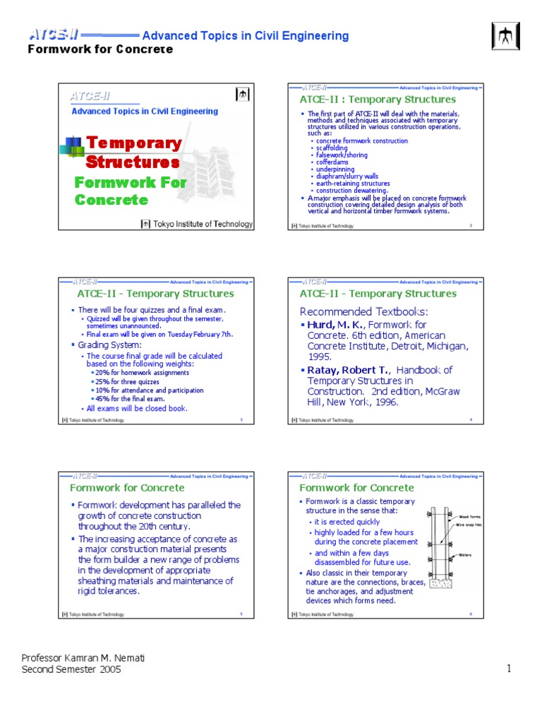 Formwork For Concrete - 7Th Edition4 | PDF | Concrete | Civil Engineering